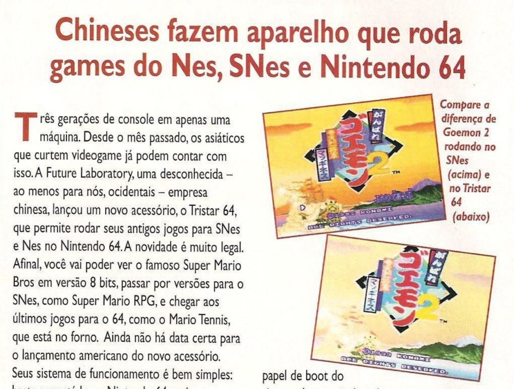 RetroArkade – Tristar 64, o aparelho que levou NES e Super NES ao ...